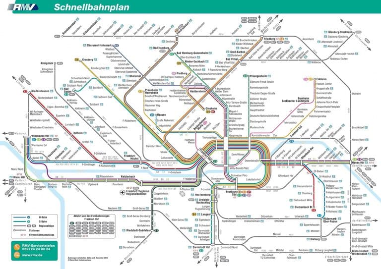 Frankfurt metro map | Frankfurt Map 360